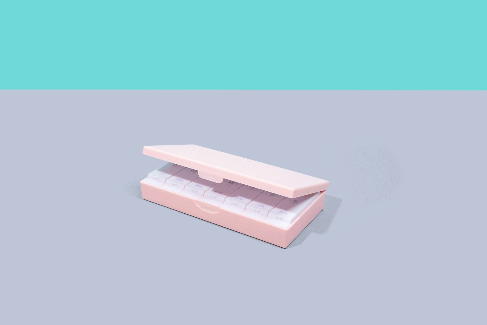 Blush Pink AM/PM Pill Box – Port and Polish