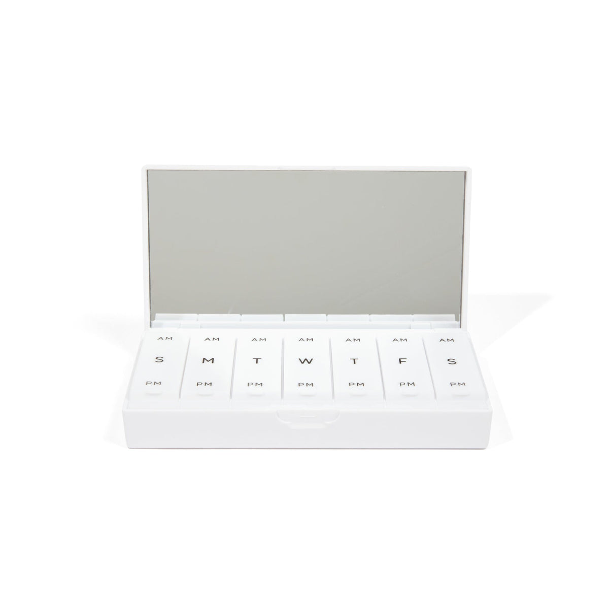 Crisp White AM/PM Pill Box – Port and Polish